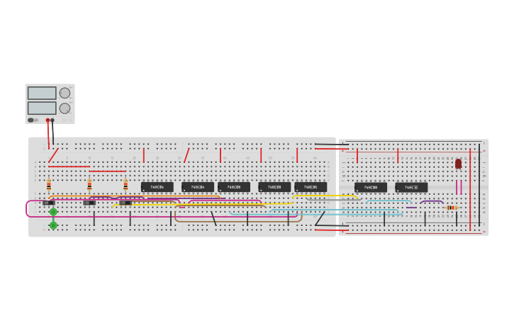 Circuit design Expresión G circuito simplificado | Tinkercad