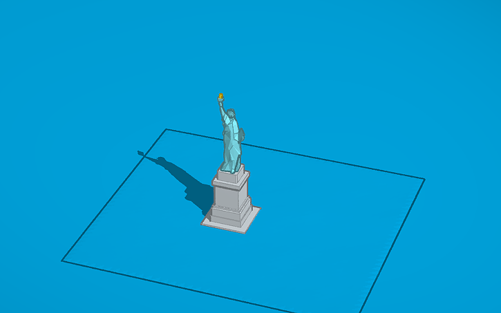 3D design Statue of liberty - Local Landmark - Tinkercad
