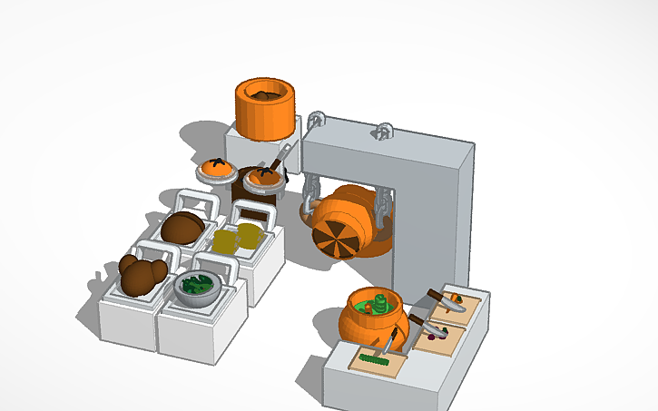 3D design ghost kitchen Thanksgiving | Tinkercad