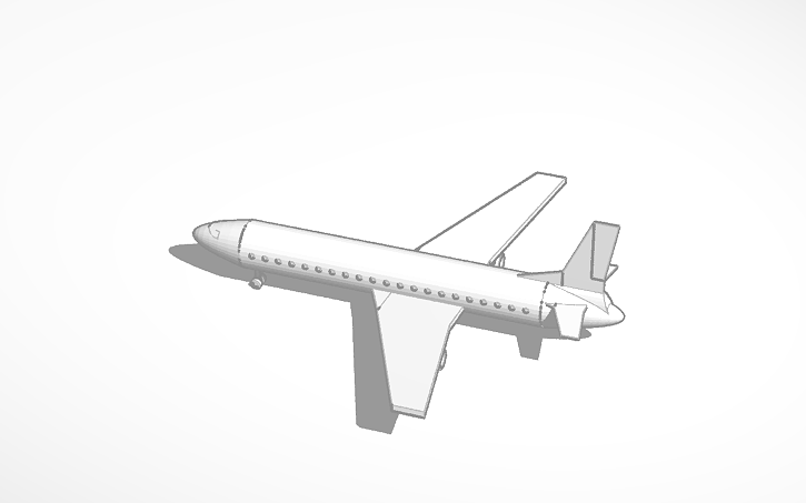 3D design Passenger Plane | Tinkercad