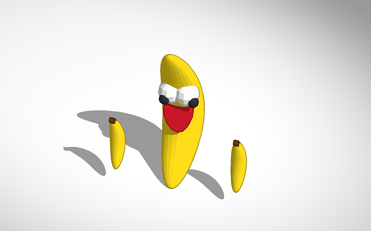 3D design Bannana - Tinkercad