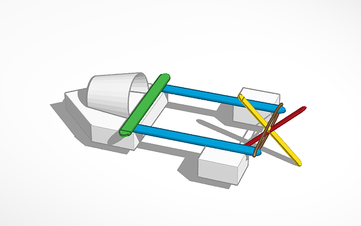 3D design Rubberband Boat - Tinkercad