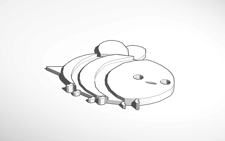 3D design Copy of Bee - Tinkercad