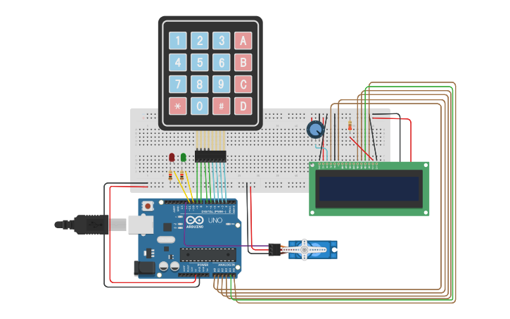 Circuit design ACCESO DE CONTROL - Tinkercad