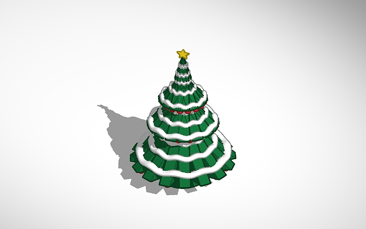 3D design Christmas Tree - Tinkercad