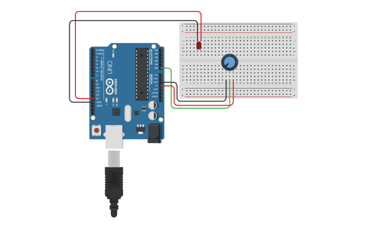 Circuit design If statement - Tinkercad