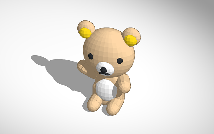 3D design 곰 ( bear ) - Tinkercad