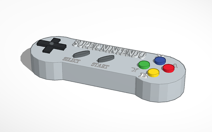 3D design Super Nintendo - Tinkercad