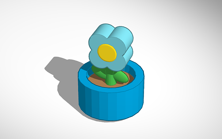 3D design Flowerpot - Tinkercad