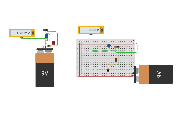 Circuit design meauser-capacitor discharge and charge | Tinkercad