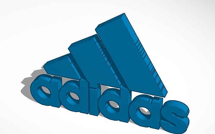 3D design Logo adidas 3D - Tinkercad