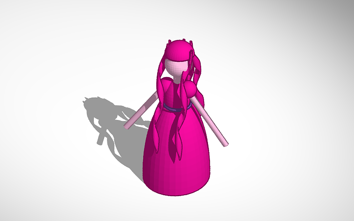 3D design Princess Bubblegum - Tinkercad