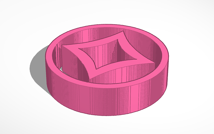 3D design Generic Mana Symbol MTG - Tinkercad