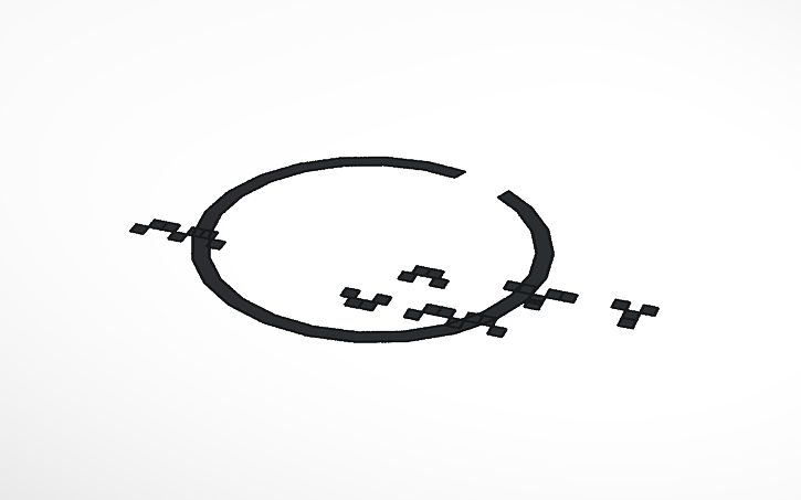 3D design Lunar - Pixel Art: Monty Oum's Signature | Tinkercad