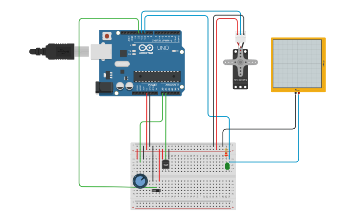 Circuit Design Copy Of Sensors And Actuators With Arduino Tinkercad