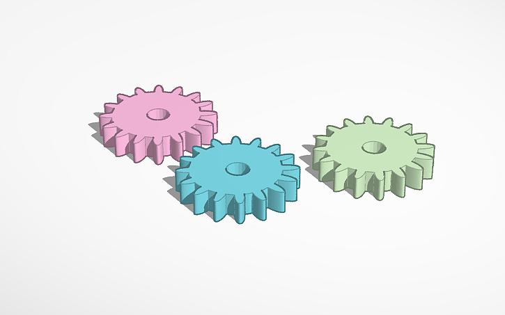 3d Design Gear Tinkercad