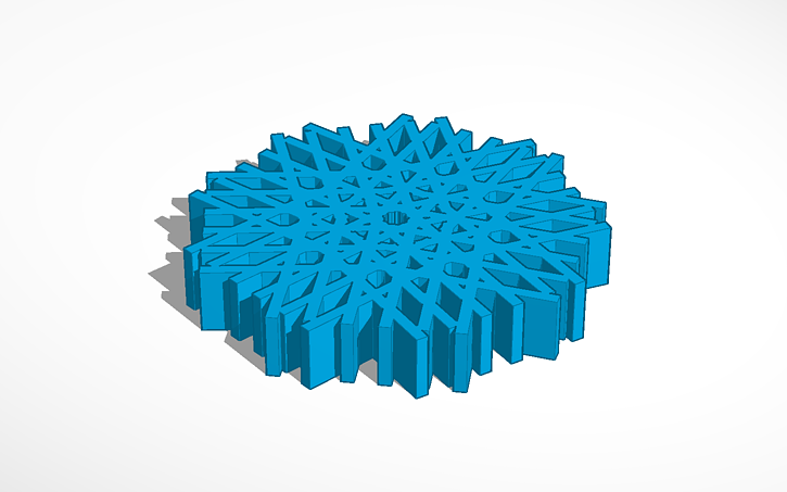 3D design snowflake - Tinkercad