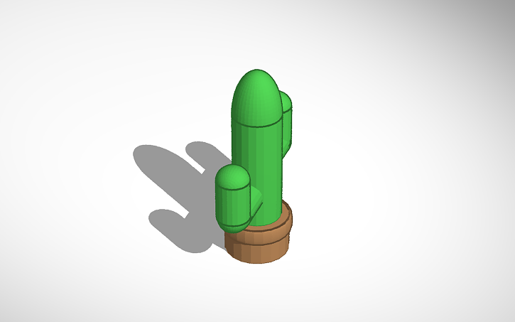 3D design cactus | Tinkercad