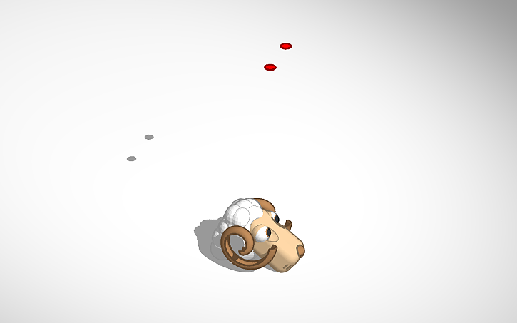 3D design Ram's Head - SIM LAB - Tinkercad