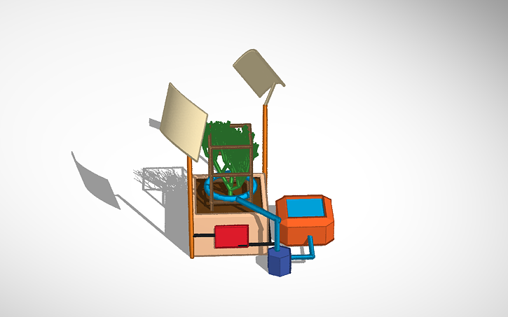 3D design Automated tomato growing system - Tinkercad