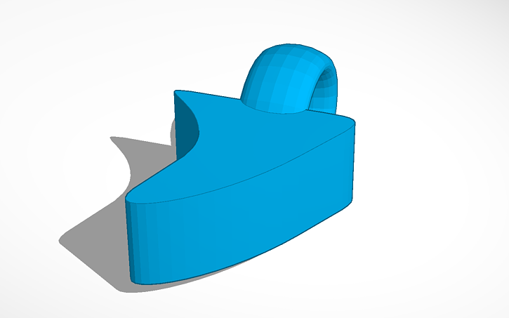 3D design Shark Fin Ring - Tinkercad