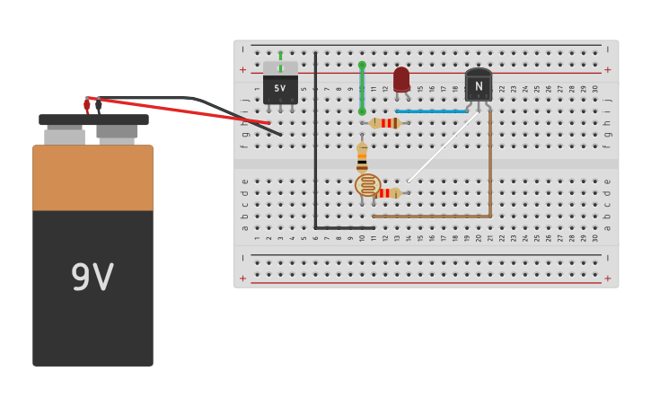 Circuit design Mohamed Aly's LDR project | Tinkercad