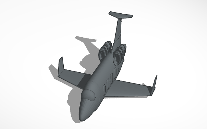 3D design Copy of Lear Jet 60 XR🛩 | Tinkercad