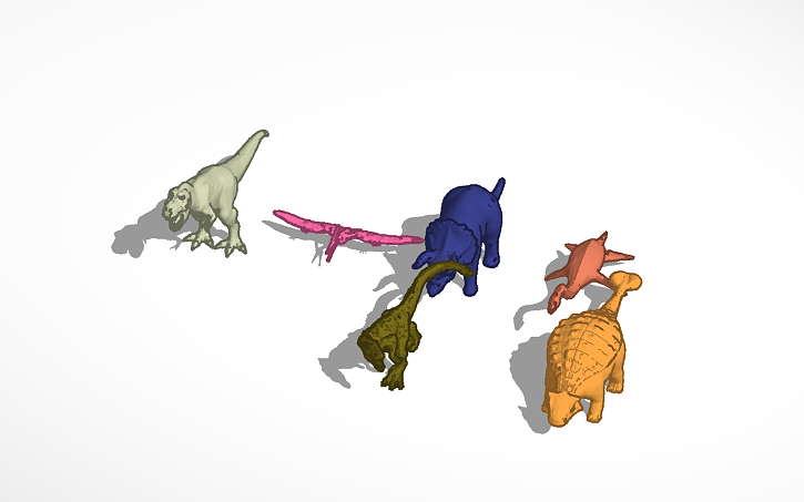 3D design Dinosaurer - Tinkercad