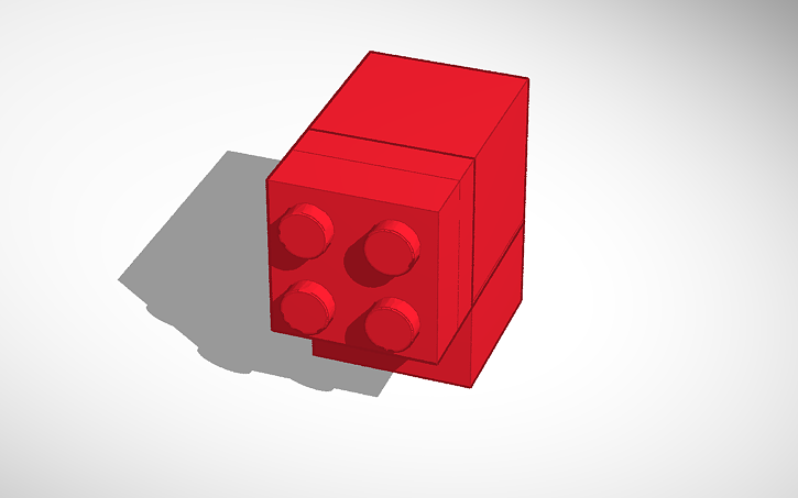 3D design 90 lego turn | Tinkercad