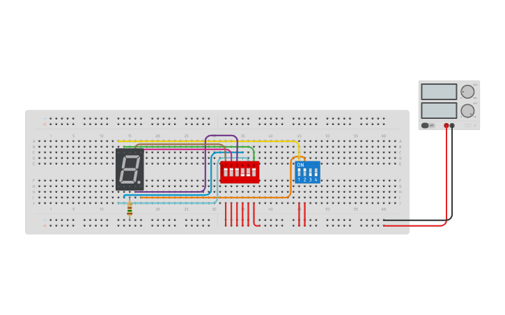 Circuit design Display 7 - Tinkercad