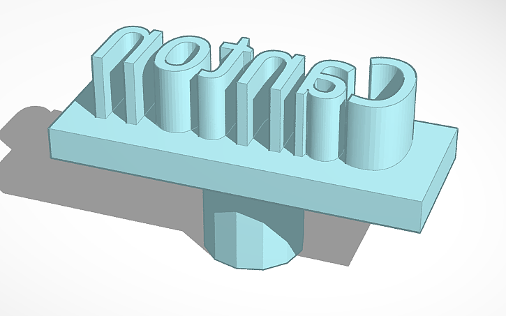 3D design Georgia City Stamps - Tinkercad