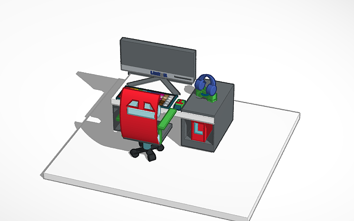 3D design My Gaming Room (Done) - Tinkercad