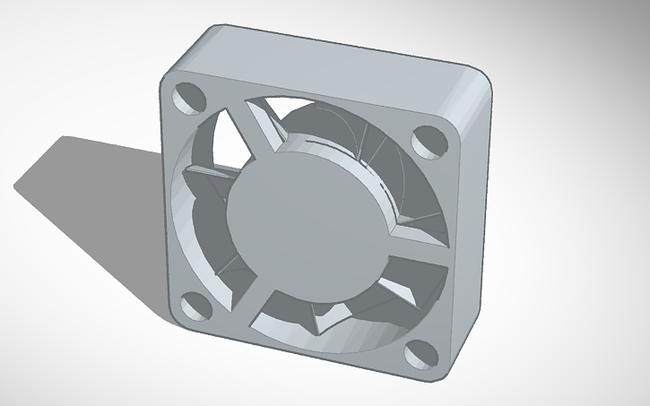 3D design fan - Tinkercad