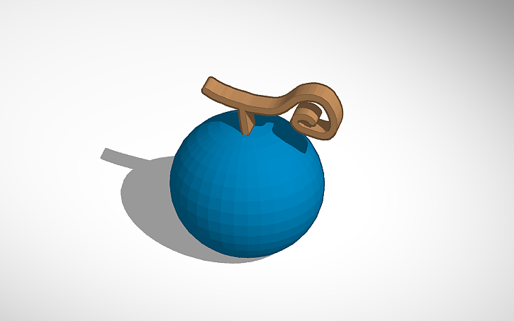 3D design gum gum fruit - Tinkercad
