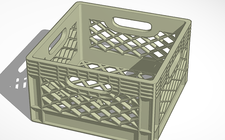 3D design Crate - Tinkercad