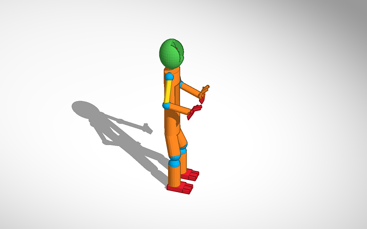 3D design Humanoid In robot - Tinkercad
