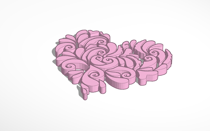 3D design Heart - Tinkercad