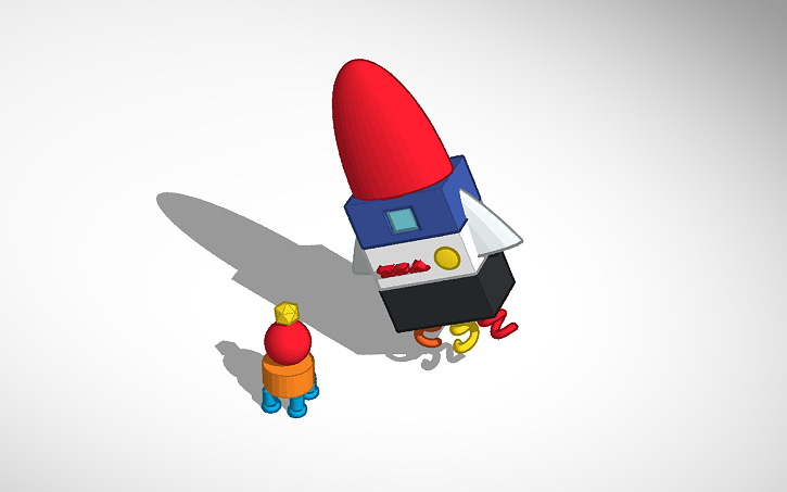 3D design Lunar lander - Tinkercad