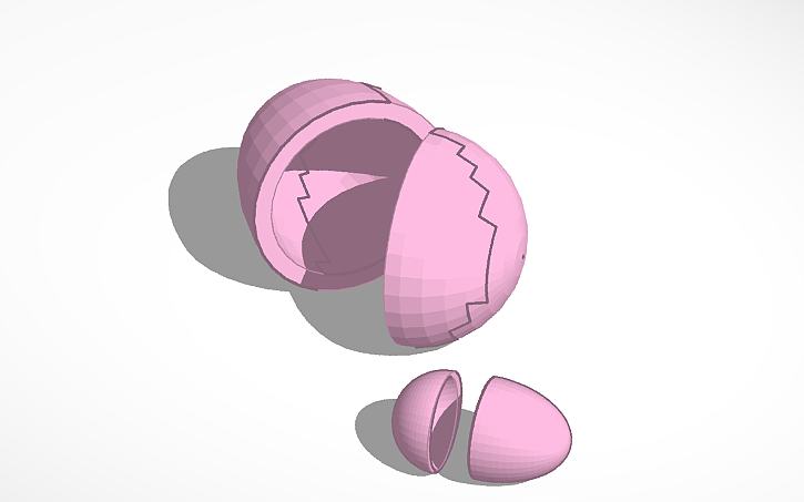 3D design egg - Tinkercad