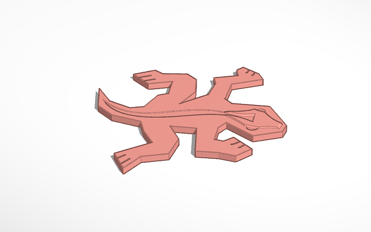 3D design Lizard - Tinkercad