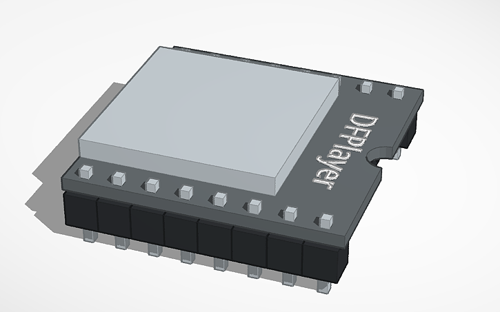 3D design MP3 DFPlayer Mini - Tinkercad