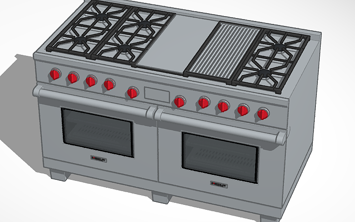 3D design Wolf oven range - Tinkercad