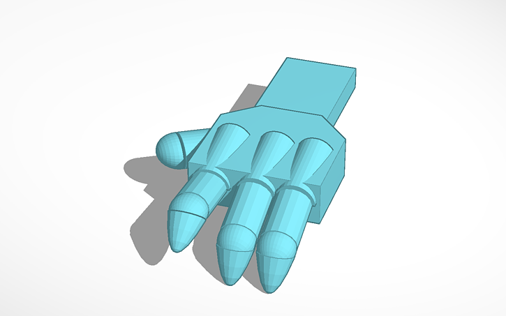3D design robot hand - Tinkercad
