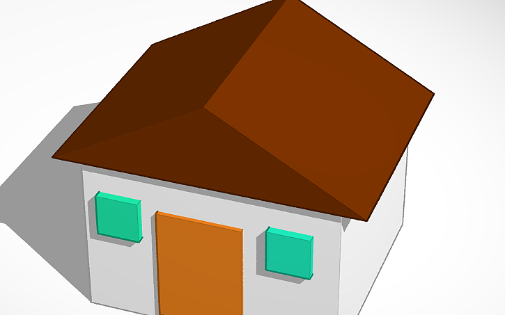3D design Ejercicio 2 - Casa 2C | Tinkercad