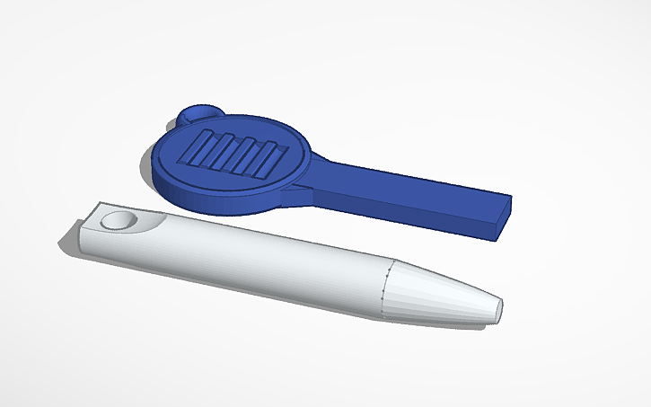 3D design Key and pin - Tinkercad