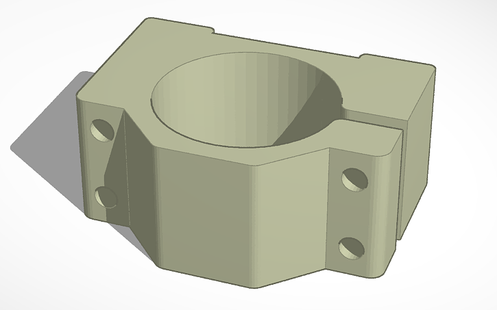 3D design Soporte Spindle - Tinkercad