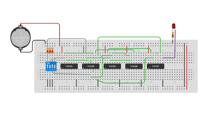 Circuit design Alarm System - SoP project | Tinkercad