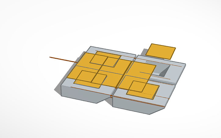 3D design float deck - Tinkercad