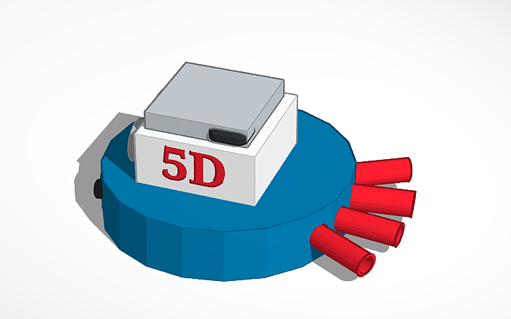 3D design AI vacuum cleaner - Tinkercad