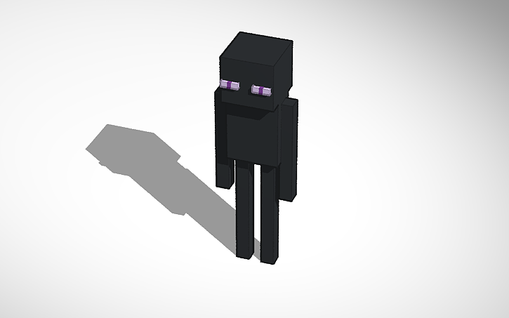 3D design Minecraft Enderman - Tinkercad